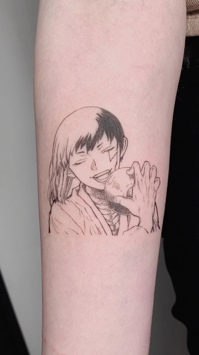 Tattoo uploaded by Tenko.tatts • Jen from Dr.Stone • Tattoodo