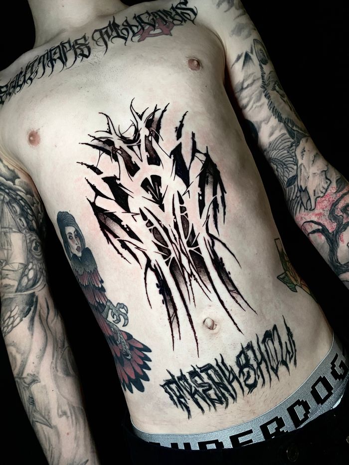 Abstract Torso Tattoo • Tattoodo