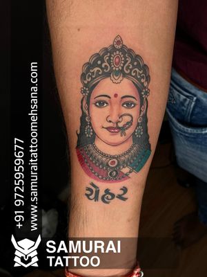 Tattoo uploaded by Vipul Chaudhary • Chehar maa tattoo | Chehar maa nu ...