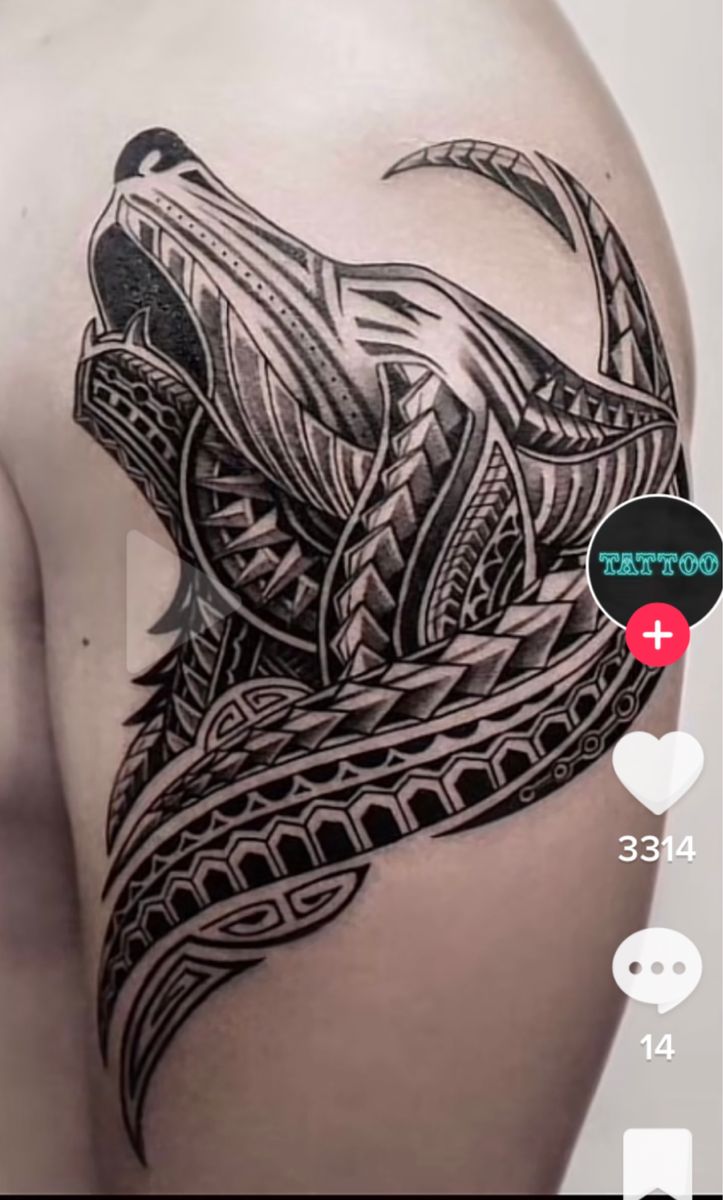 Tattoo uploaded by Israel Javier • Tribal Wolf. • Tattoodo