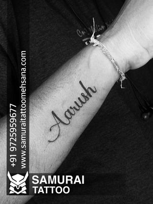 Tattoo uploaded by Vipul Chaudhary • Aarush name tattoo |Aarush name ...