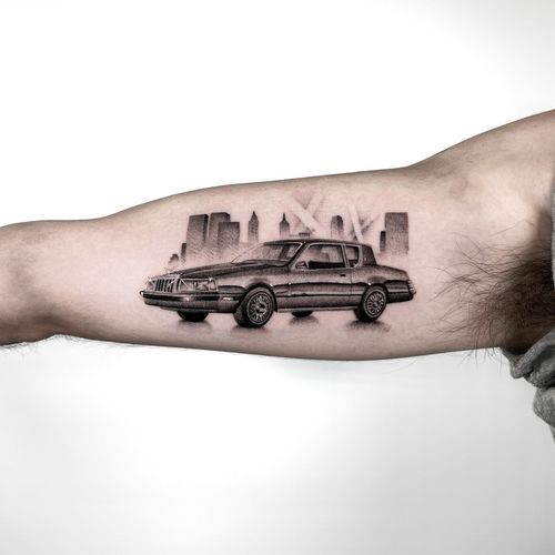 Realistic Car Tattoo by Martin Rosenberg • Tattoodo
