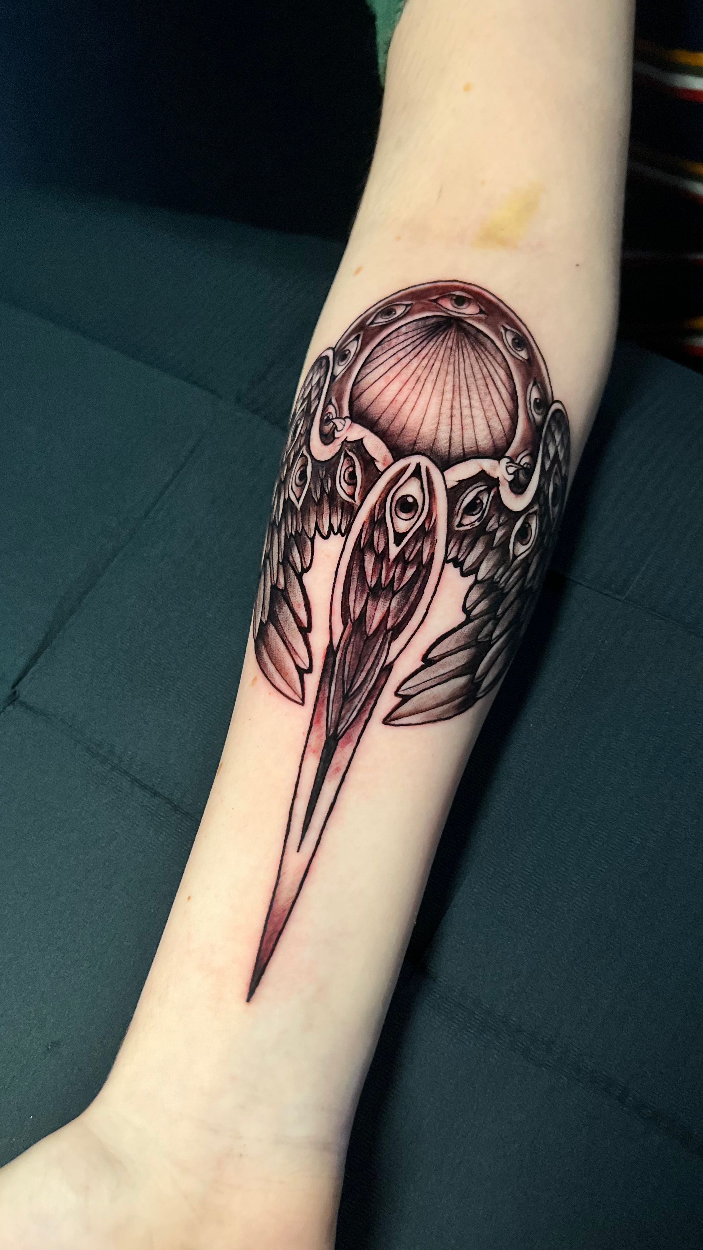 Angel Wing Eye Design • Tattoodo