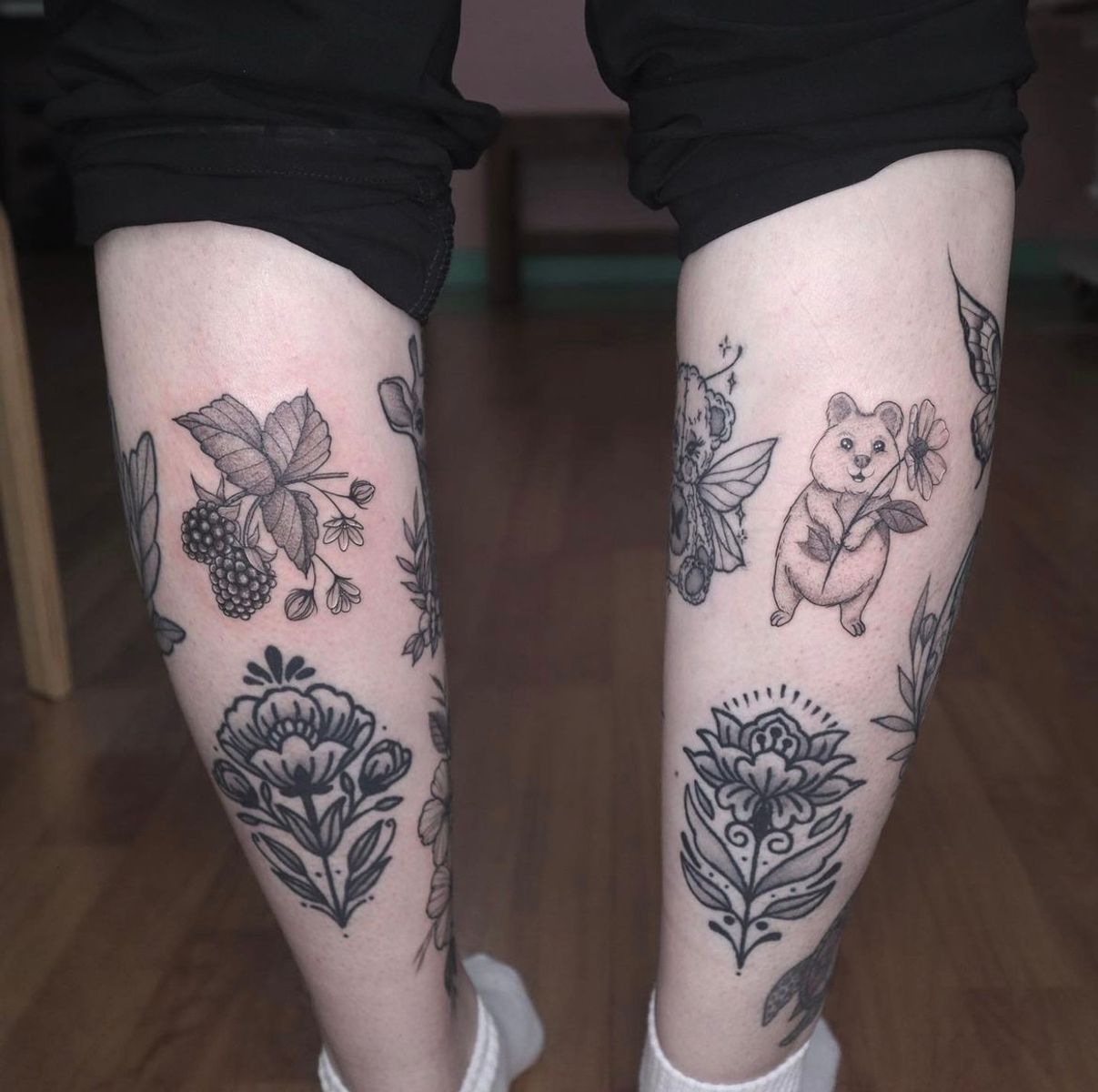 Tattoo uploaded by @dnsmttt • Blackberry and quokka flash • Tattoodo