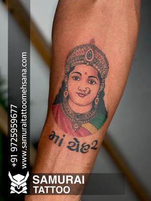 Tattoo uploaded by Vipul Chaudhary • Chehar maa tattoo |Maa Chehar ...