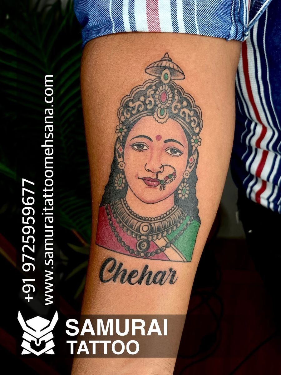Tattoo uploaded by Vipul Chaudhary • Chehar maa tattoo |Maa Chehar ...