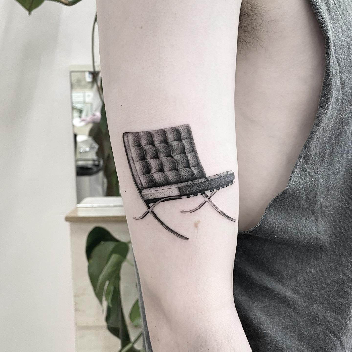 Micro Realism Chair Design Tattoo • Tattoodo