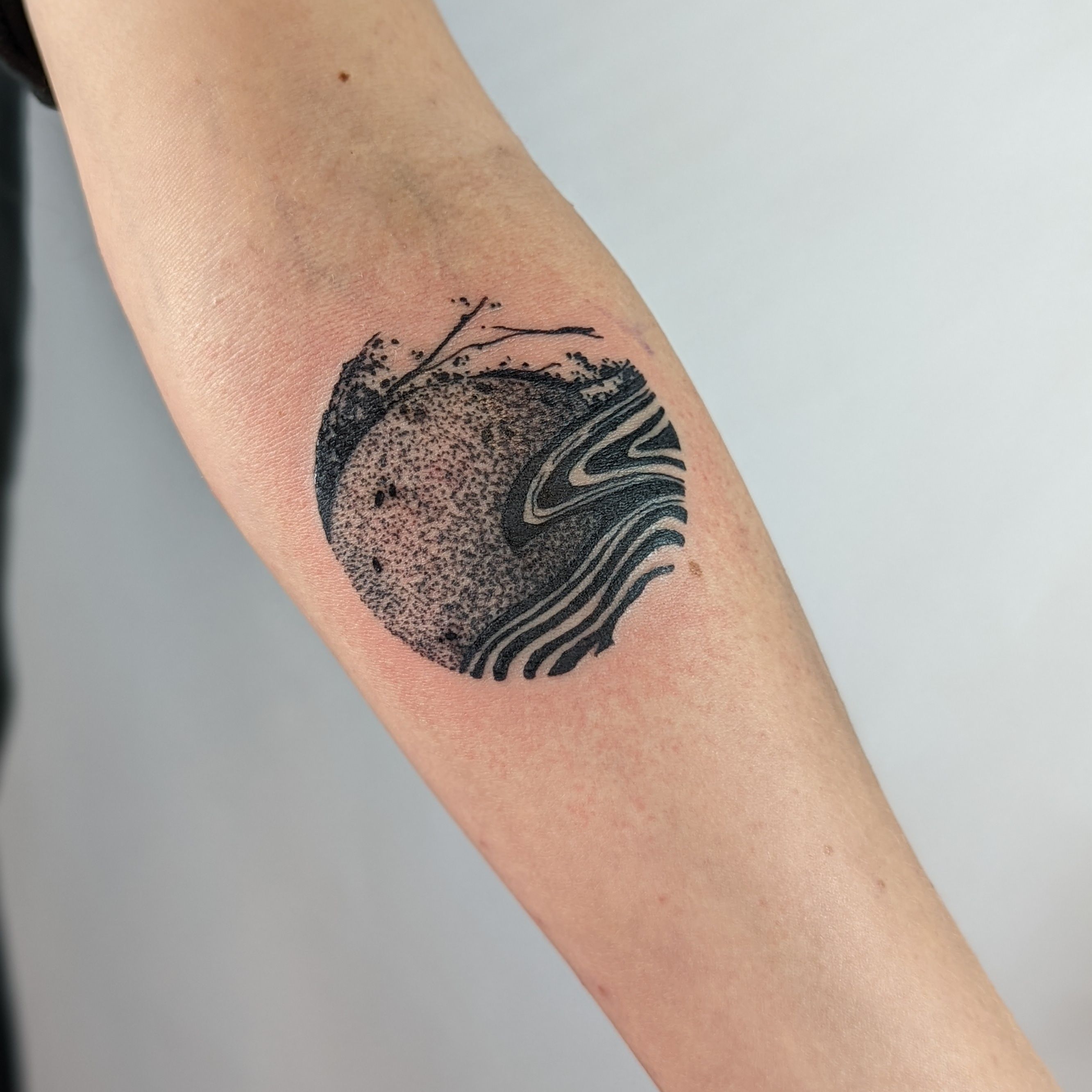 Dotwork Pattern Tattoo on Forearm • Tattoodo