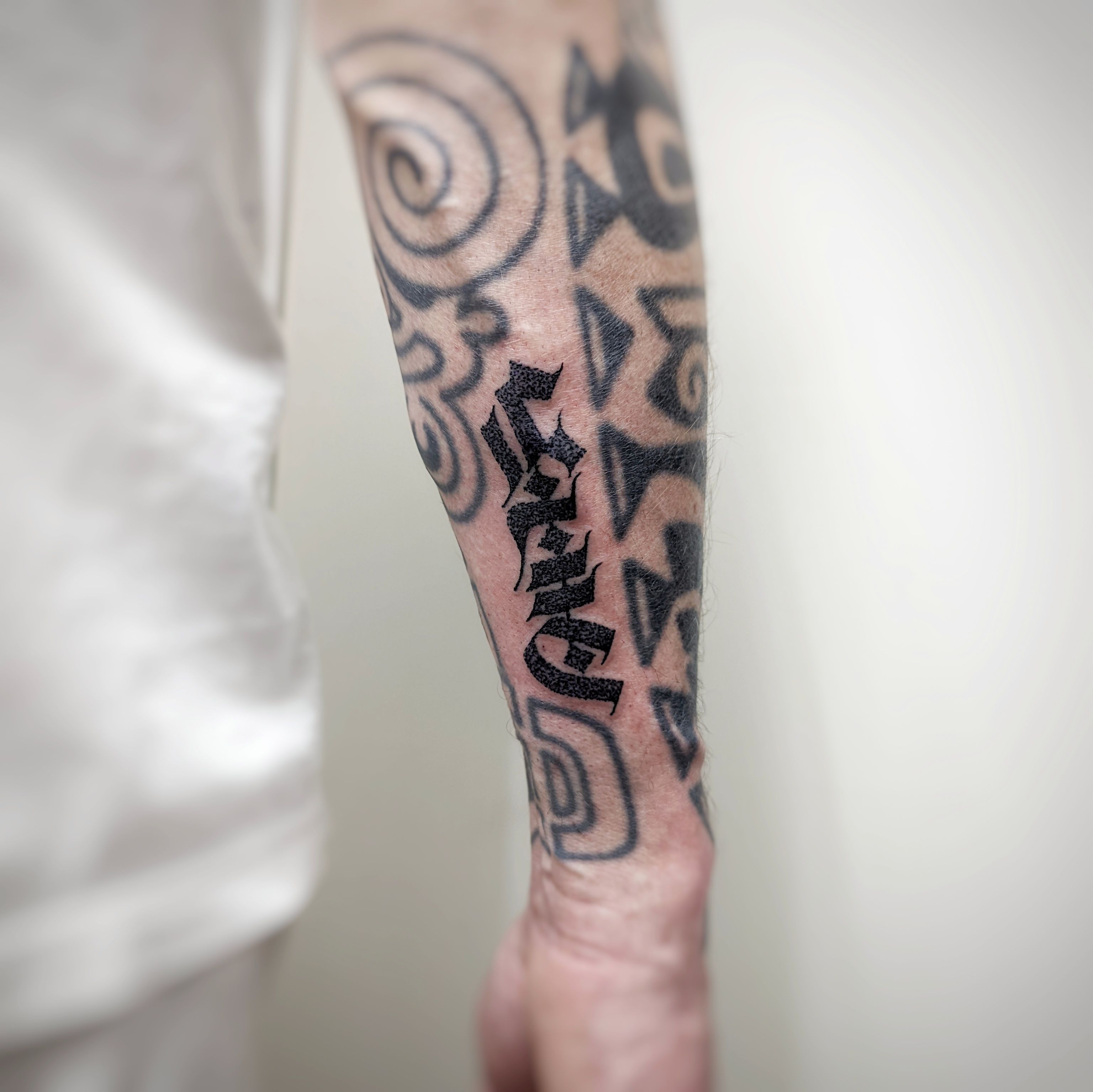 Elegant Lettering Forearm Tattoo • Tattoodo