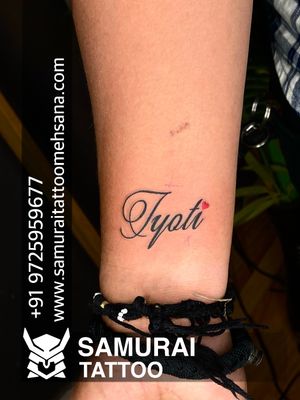Tattoo uploaded by Vipul Chaudhary • Jyoti name tattoo |Jyoti Name ...