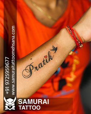 Tattoo uploaded by Vipul Chaudhary • Pratik name tattoo |Pratik tattoo ...