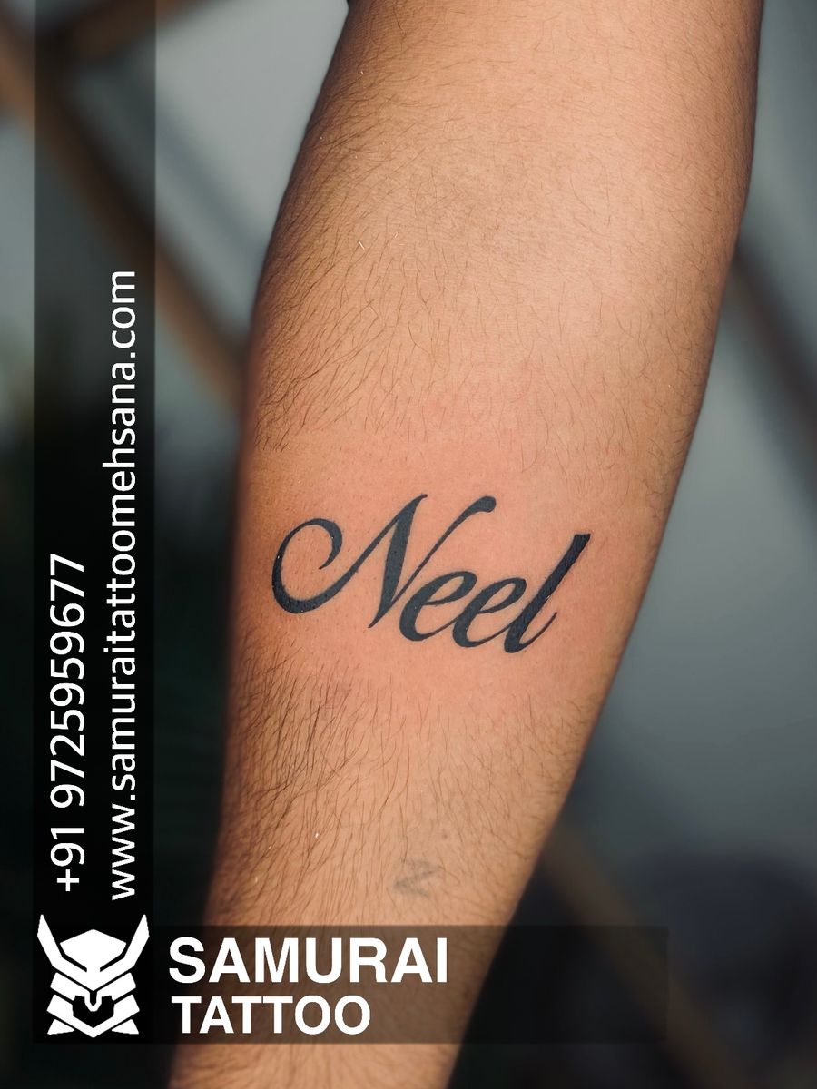 Tattoo uploaded by Vipul Chaudhary • Neel name tattoo |Neel Name tattoo ...