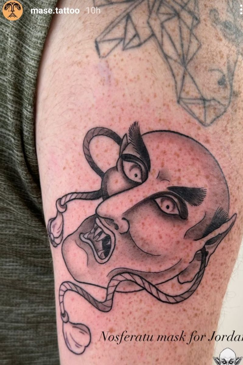 Tattoo uploaded by Jordan Miller • Nosferatu Mask! • Tattoodo