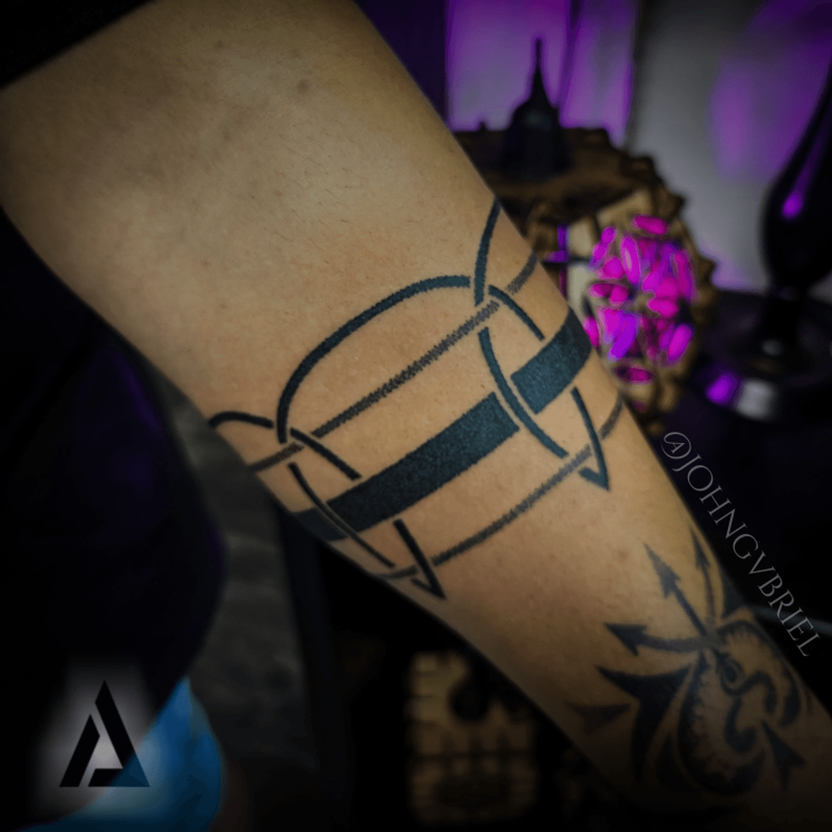 Tattoo uploaded by John Gabriel • Forearm Dotwork Band • Tattoodo