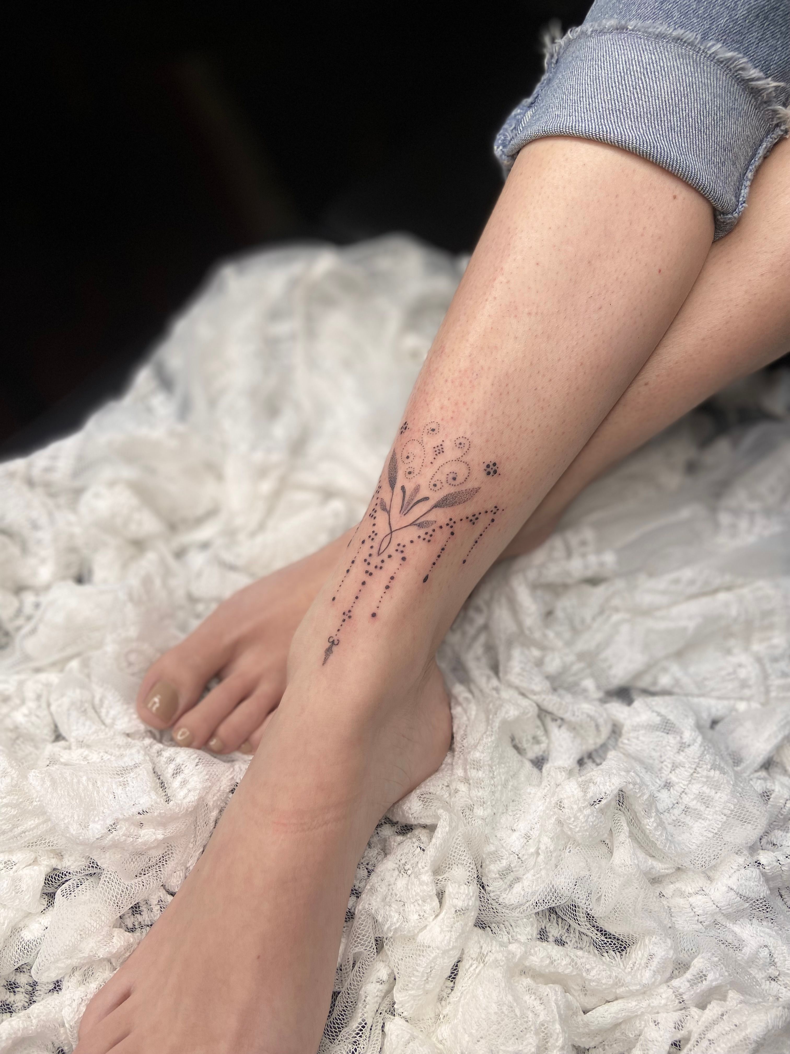 Ankle cuff tattoo | Orangetattooshop.com