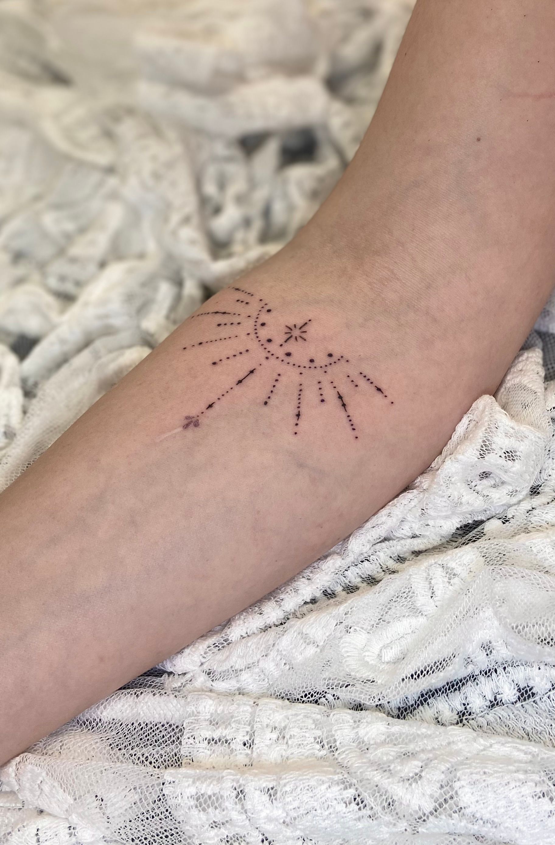 Ornamental Dotwork Forearm Tattoo • Tattoodo