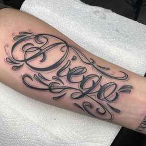 Tattoo uploaded by Hammersmith Tattoo London • Chicano Script Tattoo ...