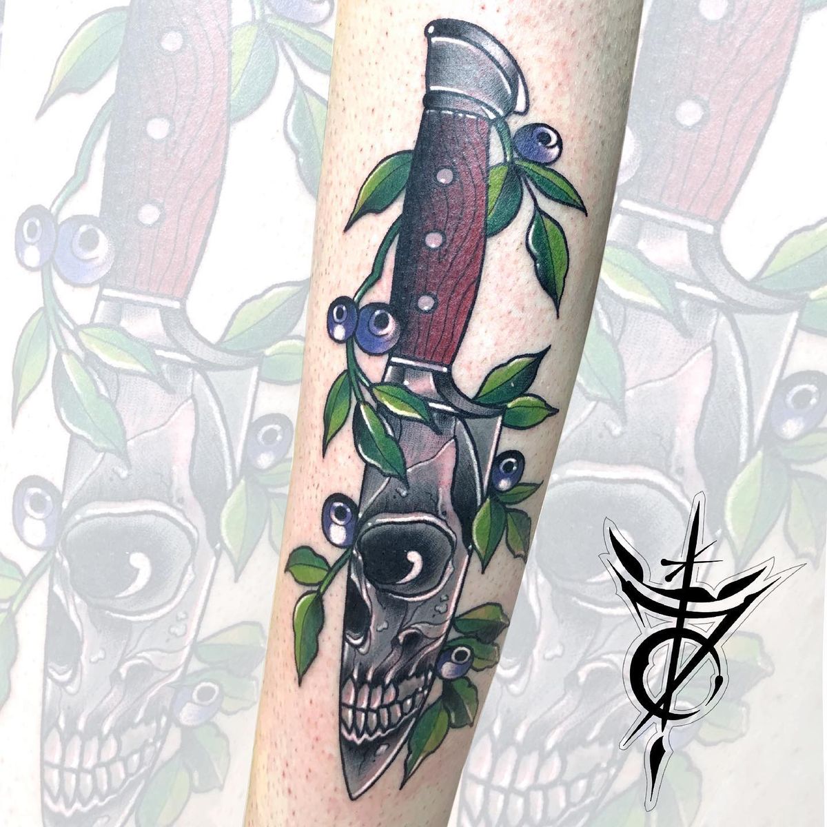 Tattoo uploaded by Hammersmith Tattoo London • Skull, Dagger and ...