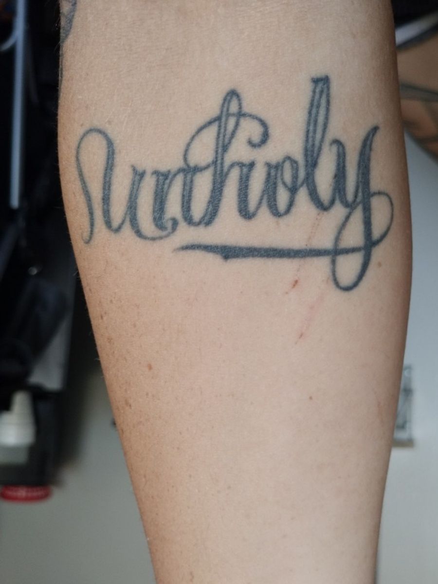 Tattoo uploaded by Maya Fellows • "Unholy" • Tattoodo