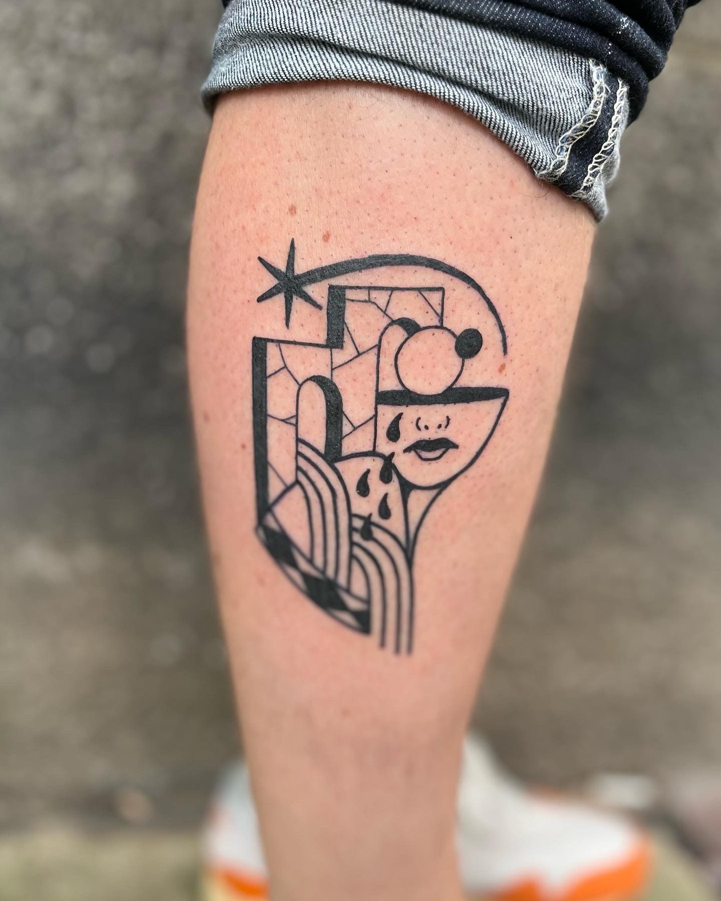 Adrimetric's Abstract Blackwork Tattoo • Tattoodo
