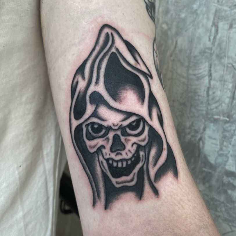 Traditional Grim Reaper by Charlie Macarthur • Tattoodo