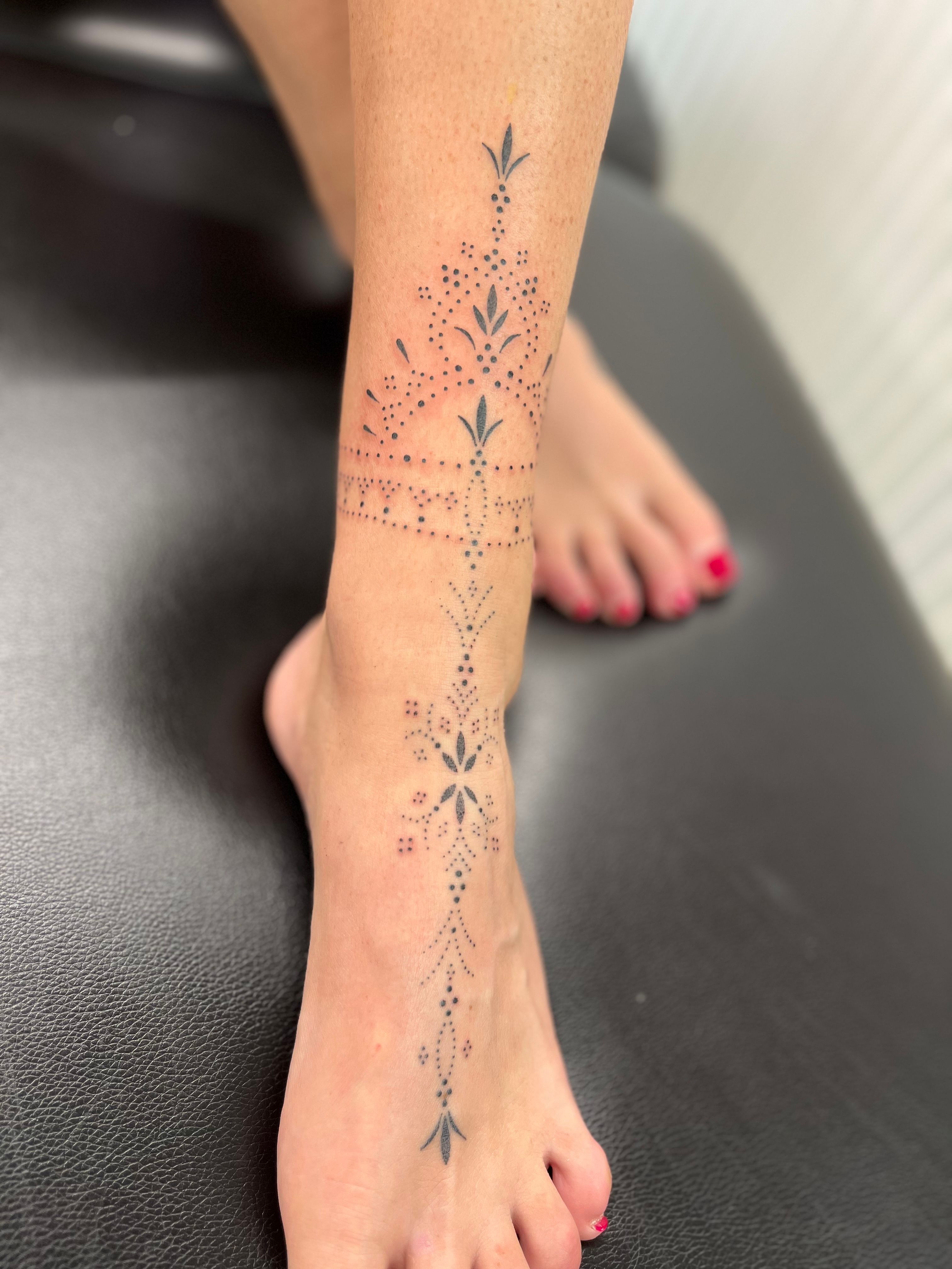 Ornamental Ankle Design • Tattoodo
