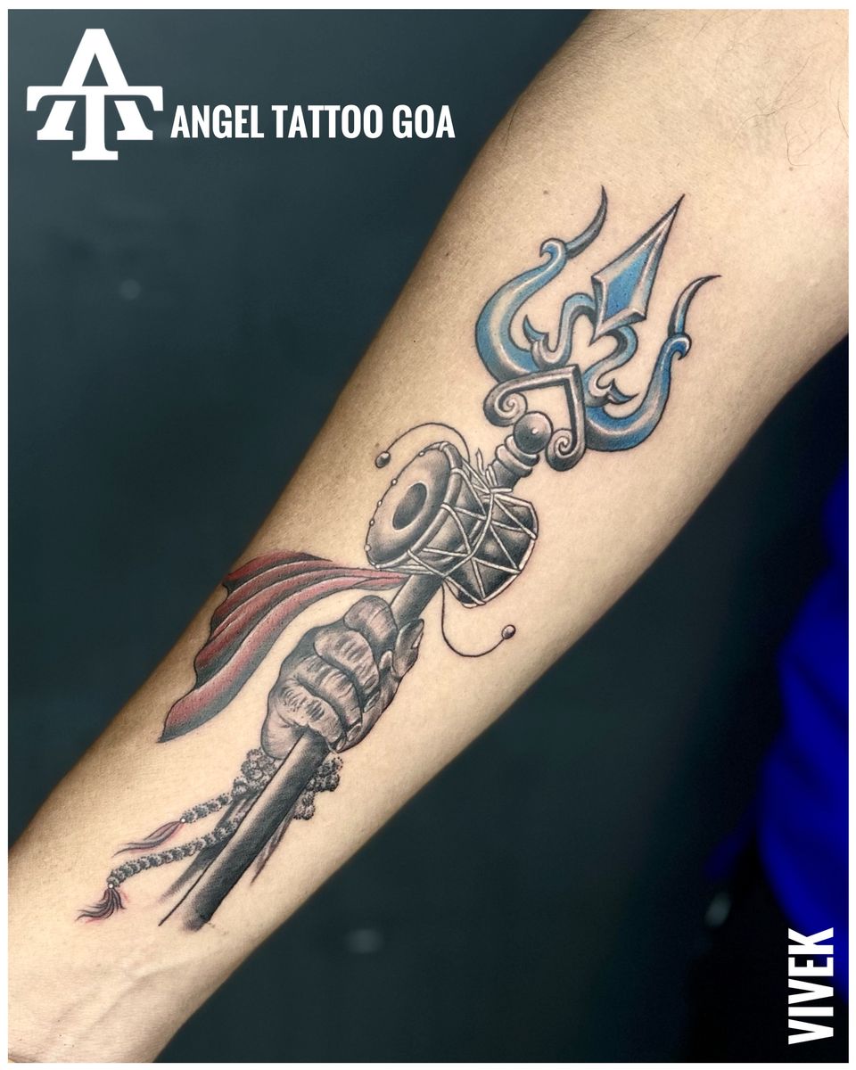 Tattoo uploaded by Angel Tattoo Goa - Best Tattoo Artist in Goa • Trishul Tattoos At Angel ...