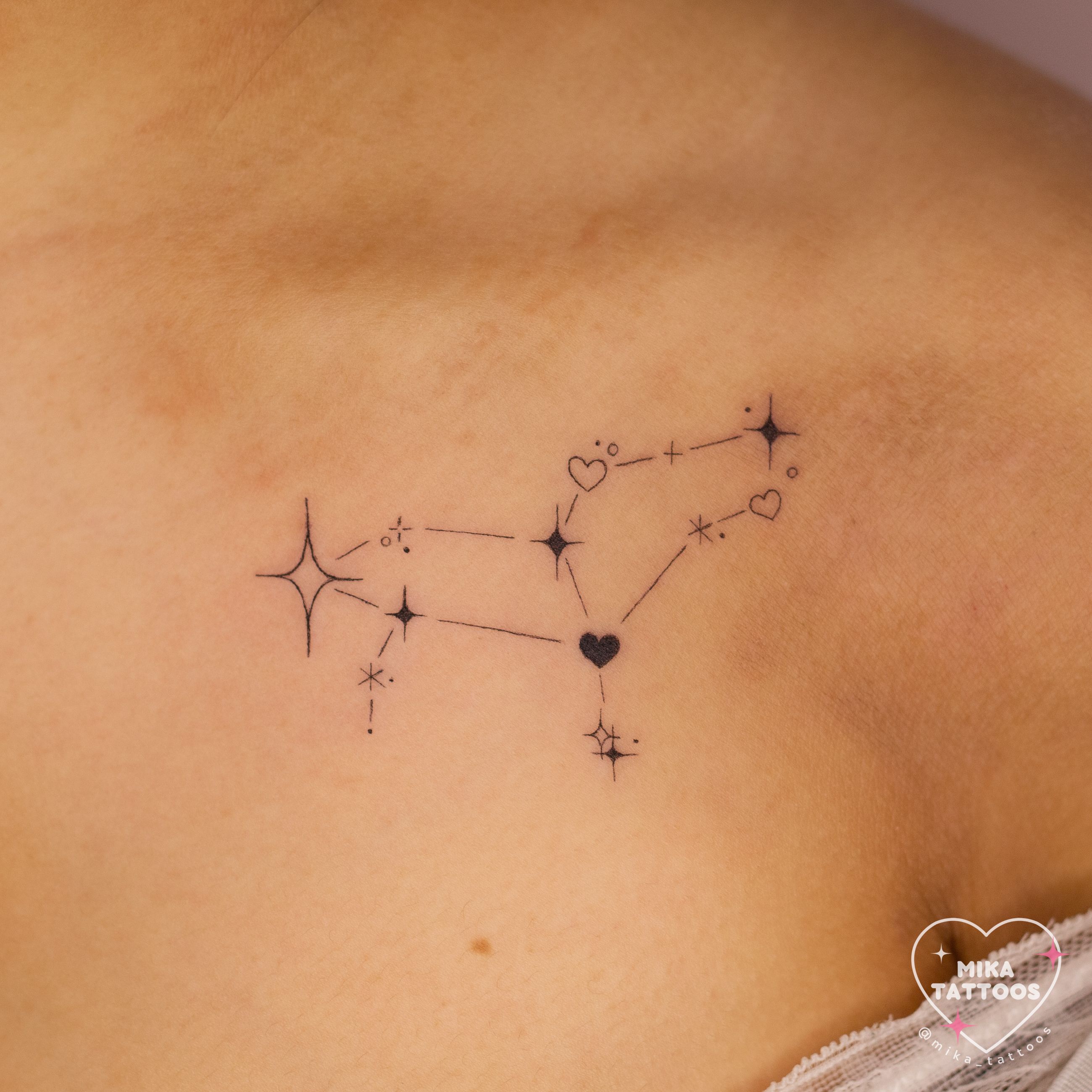 Ornamental Star Constellation Tattoo • Tattoodo