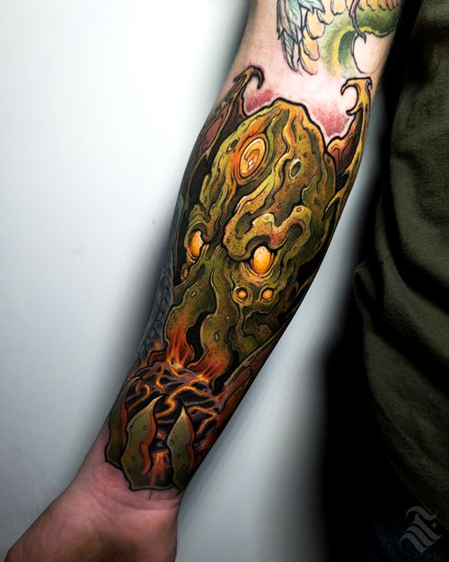 Cthulhu Neo-Traditional Tattoo by Adrian Suez • Tattoodo