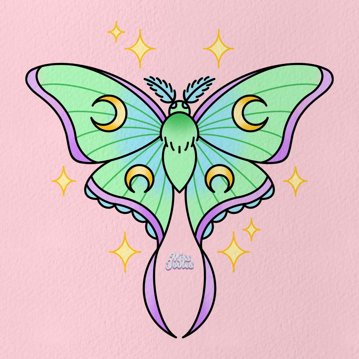 Tattoo uploaded by Jodie Maidment • Pastel traditional lunar moth 🦋 ...