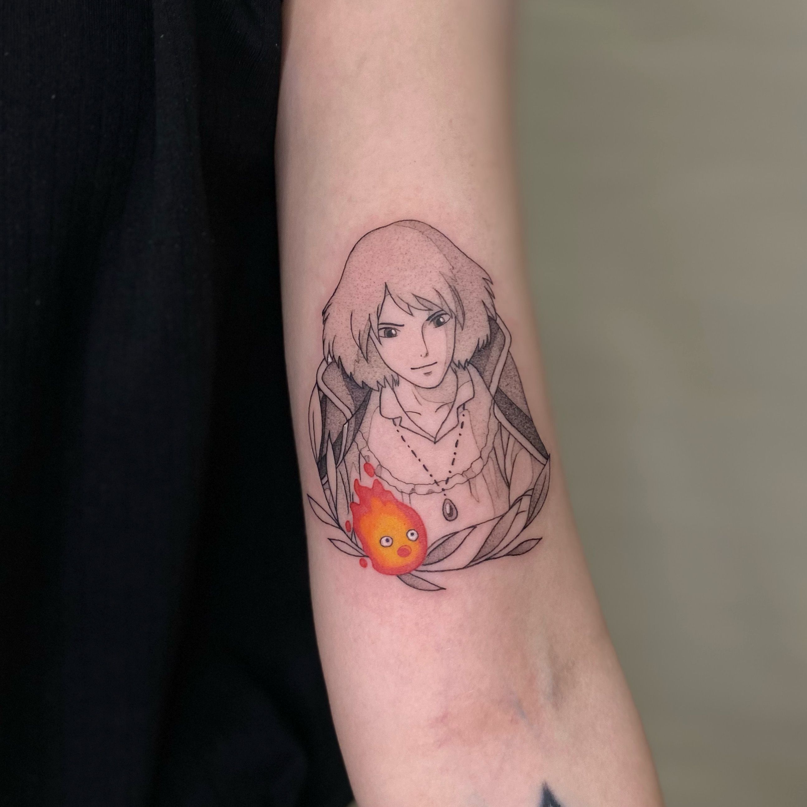 Howls Moving Castle Tattoo Calcifer