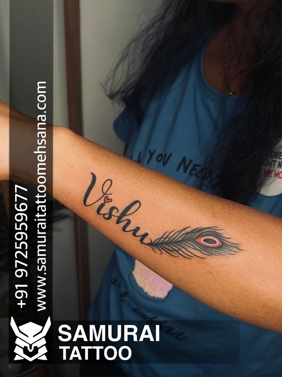 Tattoo uploaded by Vipul Chaudhary • Vishu tattoo |Vishu name tattoo ...
