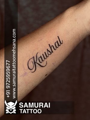 Tattoo uploaded by Vipul Chaudhary • Kaushal name tattoo |Kaushal name ...