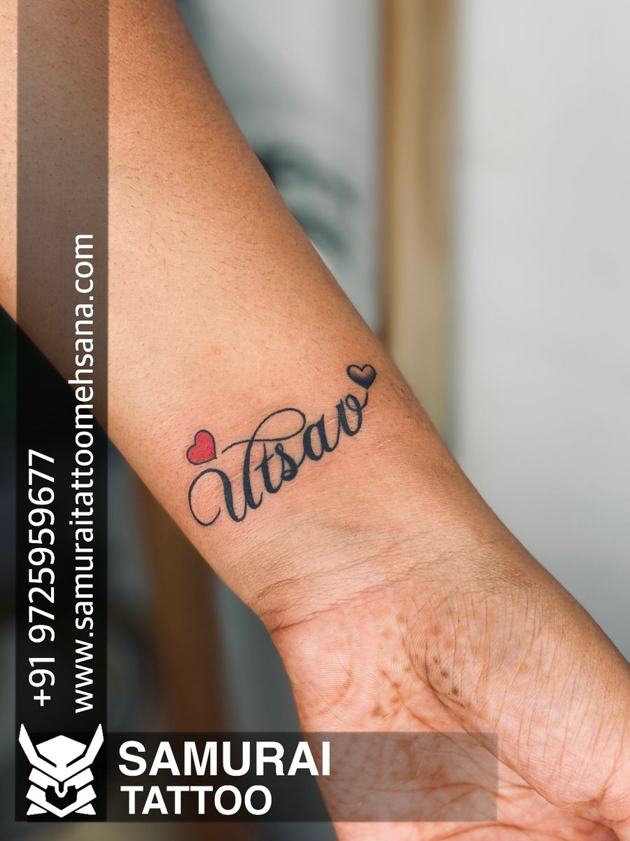 Tattoo uploaded by Vipul Chaudhary • Utsav name tattoo |Utsav tattoo ...