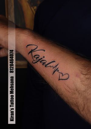 Tattoo uploaded by Kiran's tattoo mehsana • kajal name tattoo | name ...
