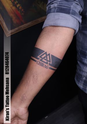 Tattoo uploaded by Kiran's tattoo mehsana • Band Tattoo | Arm Band ...