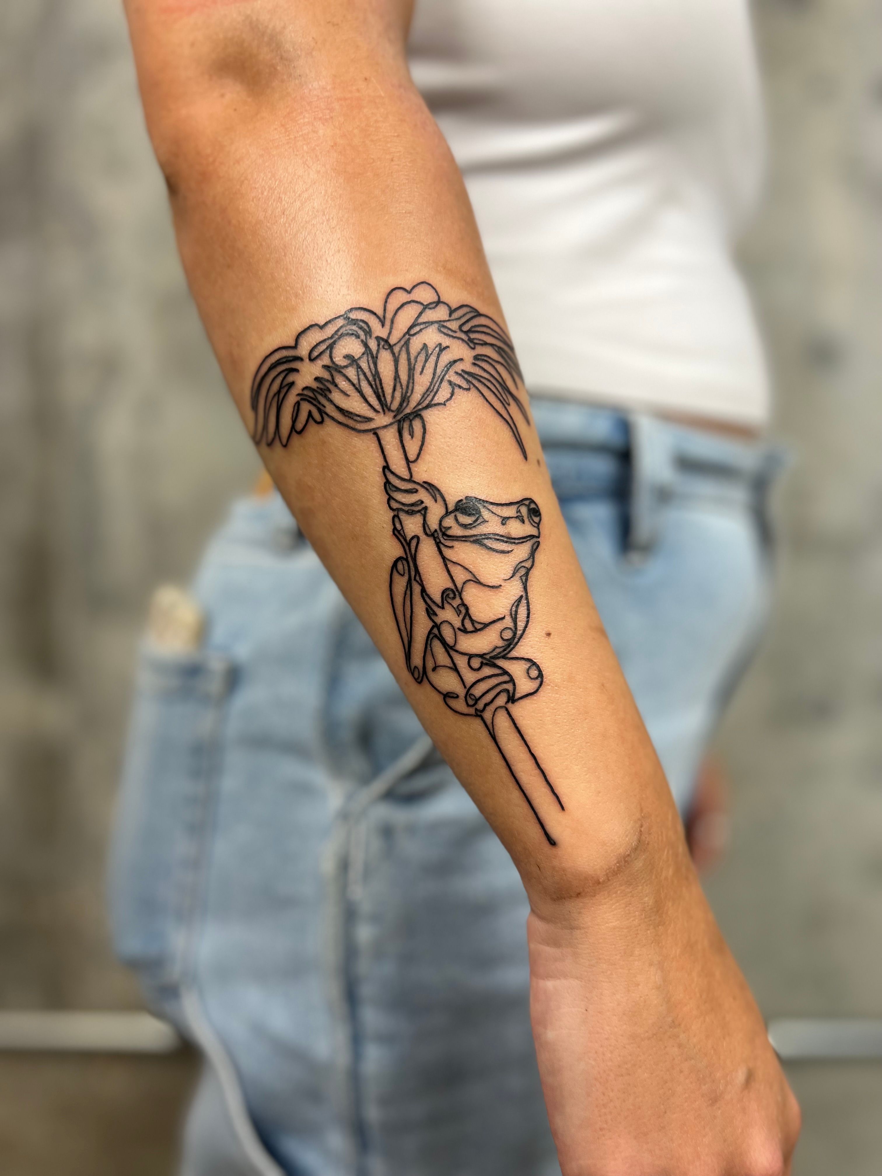 Minimalist Frog Tattoo by Well Good Mate • Tattoodo