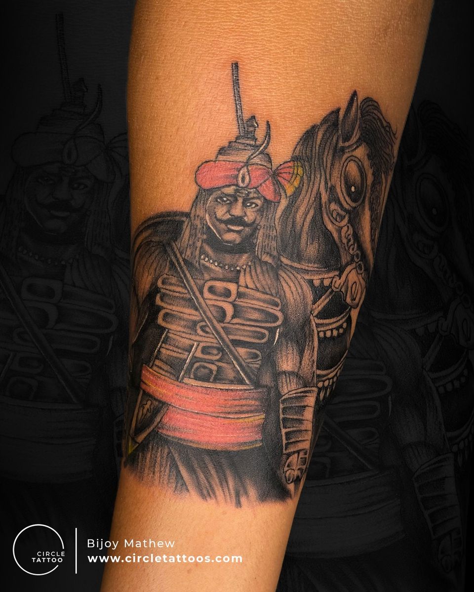 Tattoo uploaded by Circle Tattoo • Maharana Pratap Tattoo made by Bijoy ...