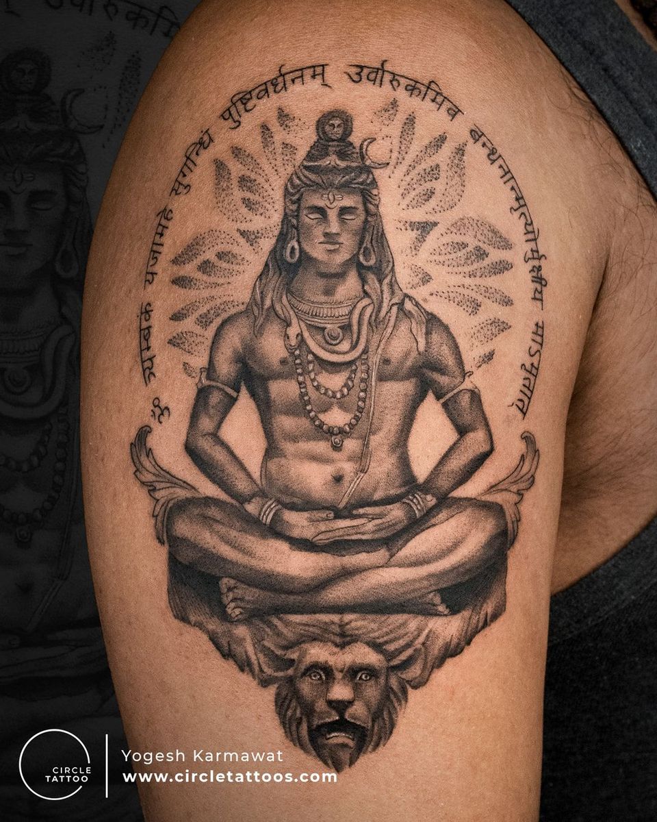 Tattoo uploaded by Circle Tattoo • Custom Shiva Tattoo made by Yogesh ...