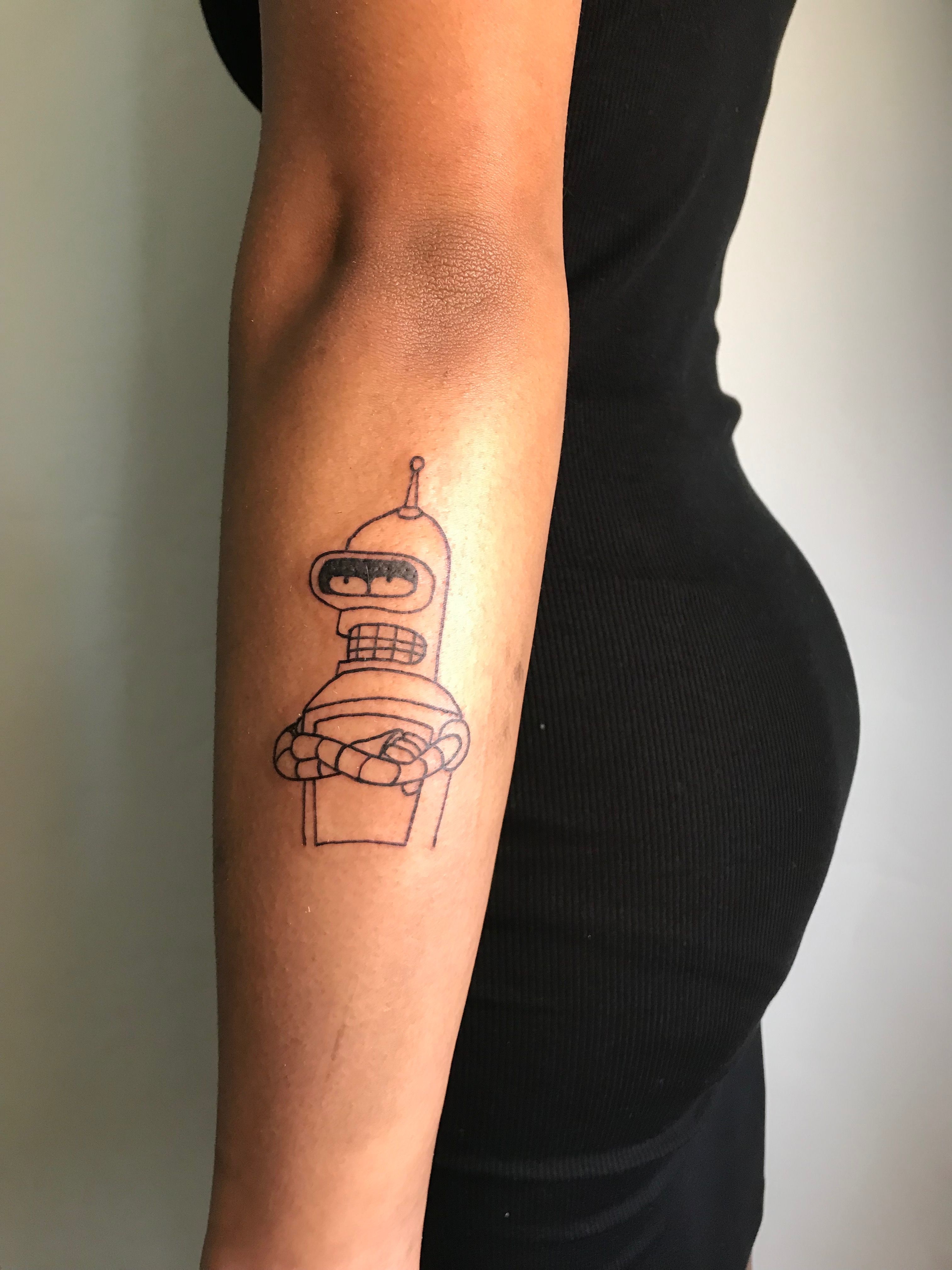 Futurama Bender Tattoo • Tattoodo