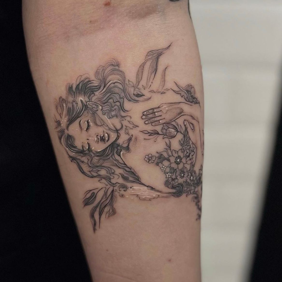 Sleeping Woman • Tattoodo