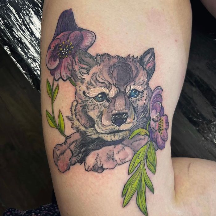 Wolf Cub Tattoo • Tattoodo