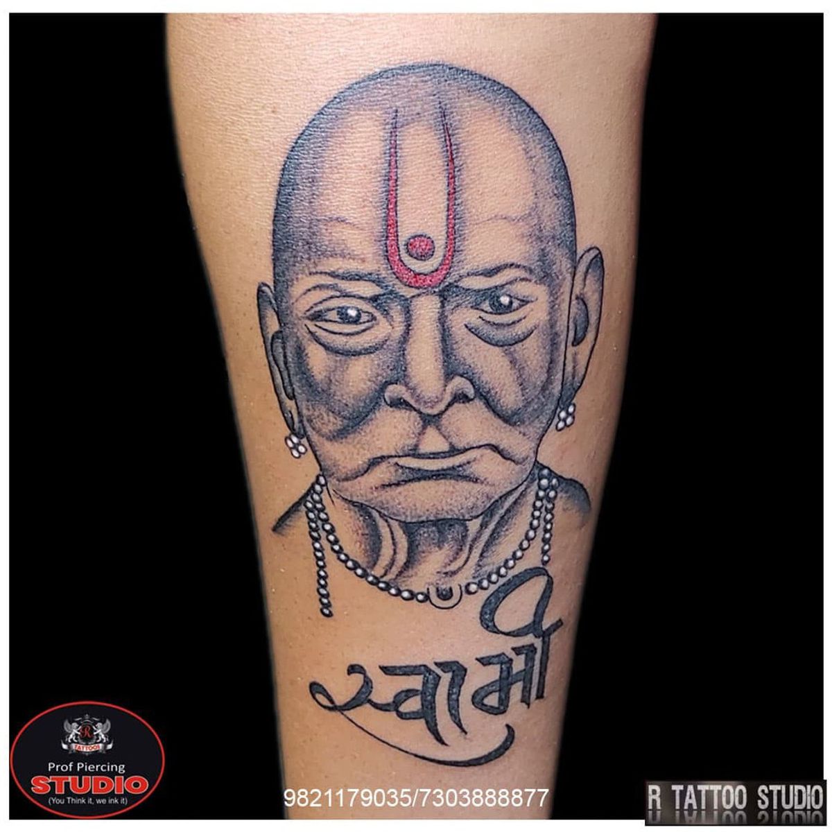 Tattoo uploaded by Rtattoo studio • Shree Swami Samarth Portrait Tattoo ...