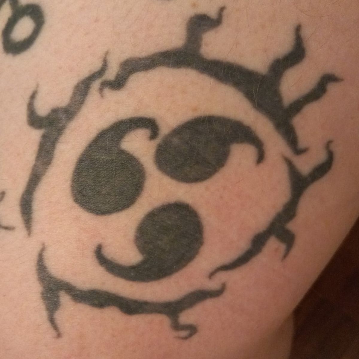 Tattoo uploaded by Luna Bishop • Saksuke curse mark due I am curse I am ...
