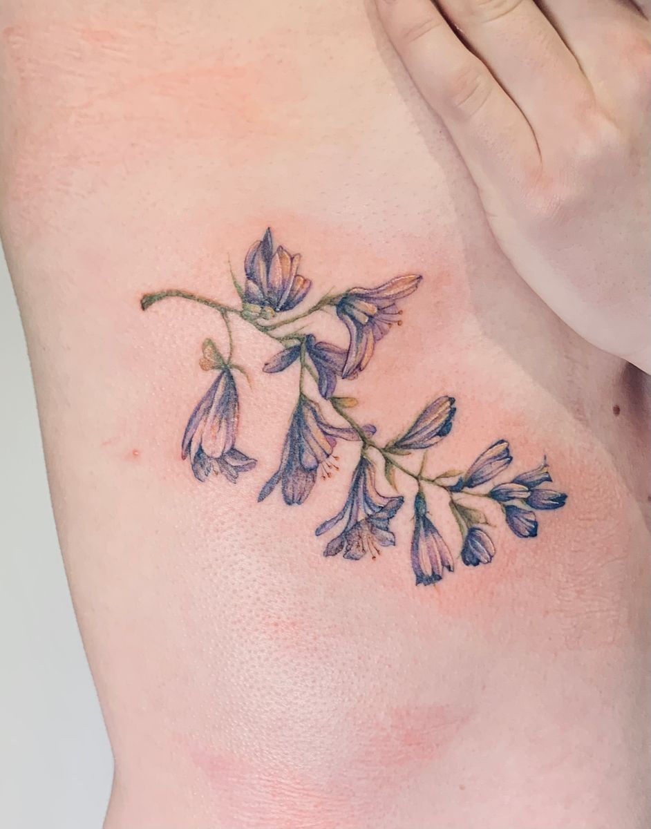 Tattoo uploaded by The Awoken Lich • Custom bluebell branch ...