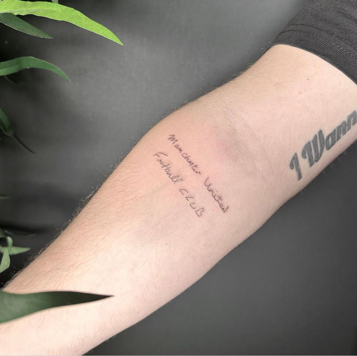 Manchester United Text • Tattoodo