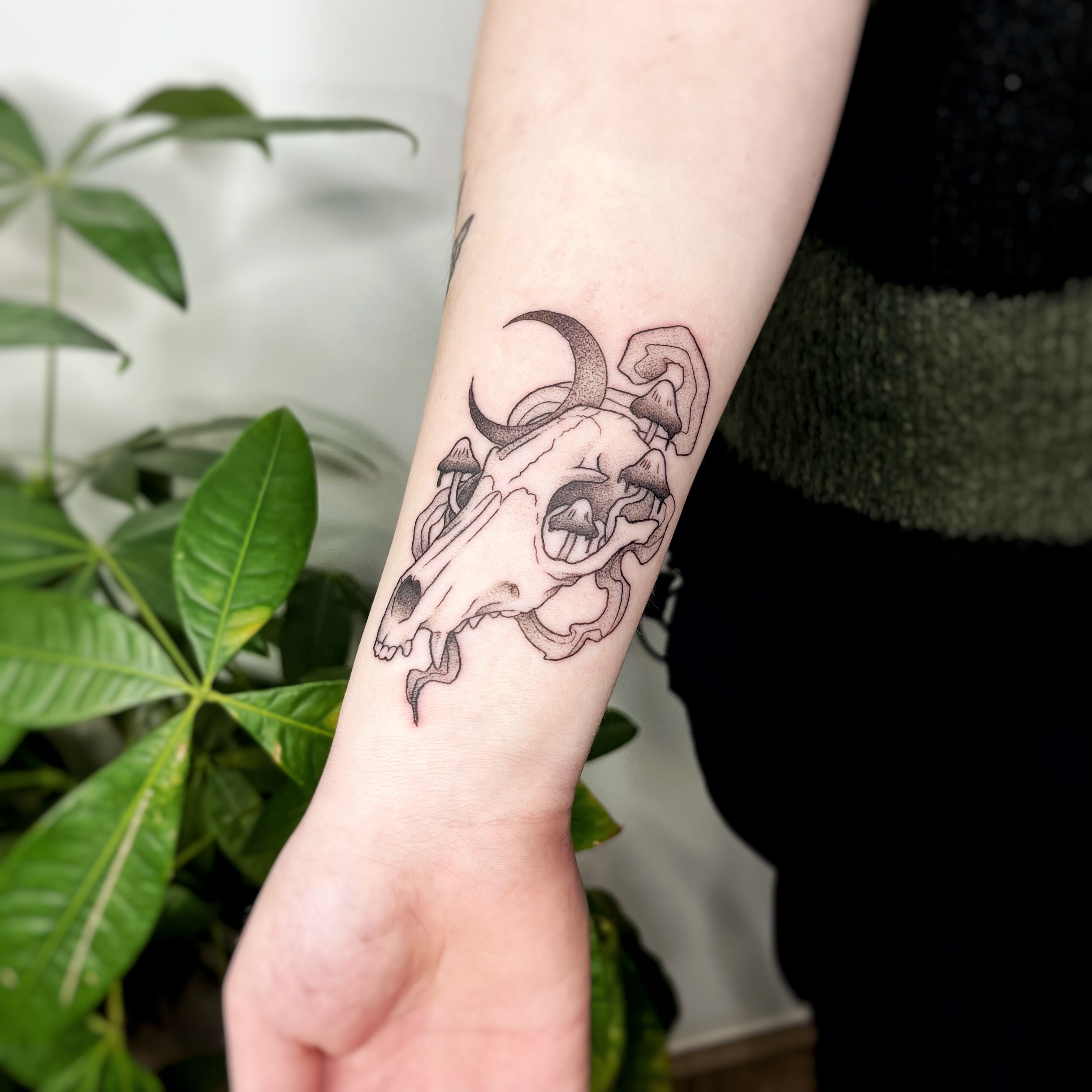 Dotwork Skull Tattoo by Michelle Harrison • Tattoodo