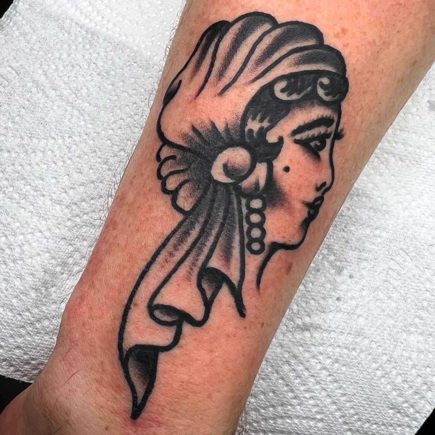 Traditional Gypsy Woman Tattoo • Tattoodo