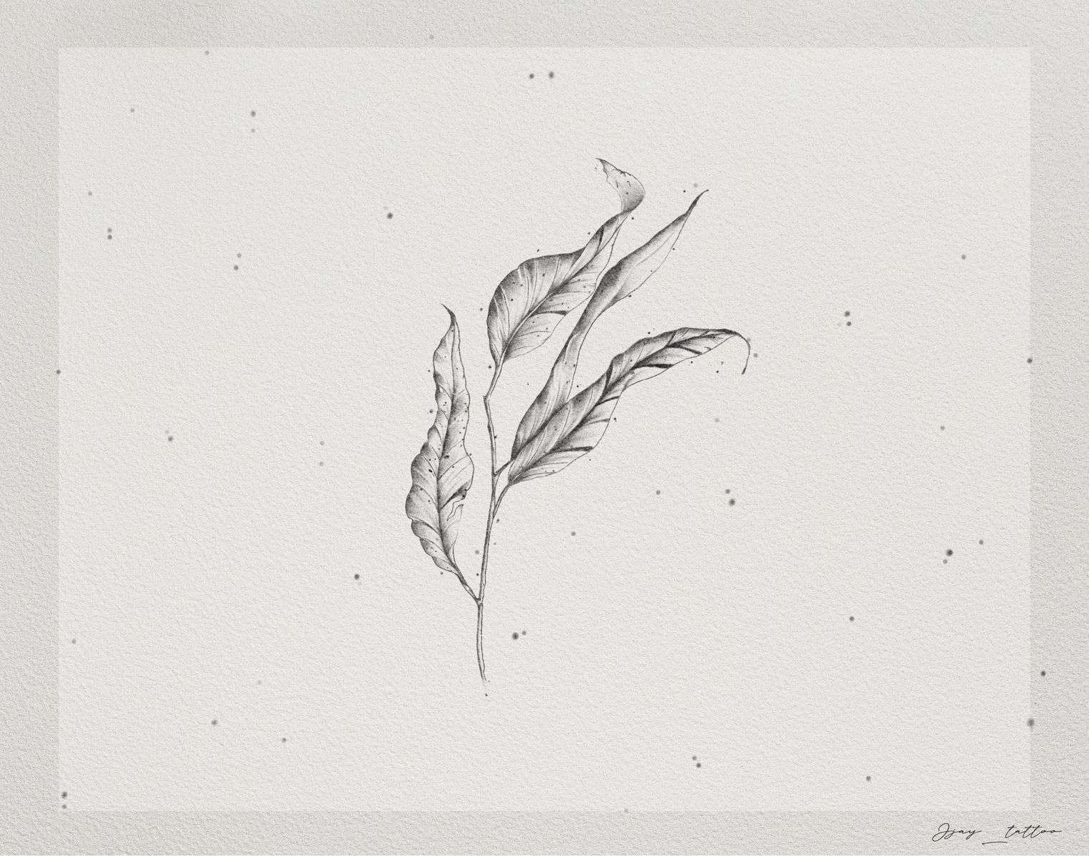 Tattoo uploaded by Jjay • Fine line leaf • Tattoodo