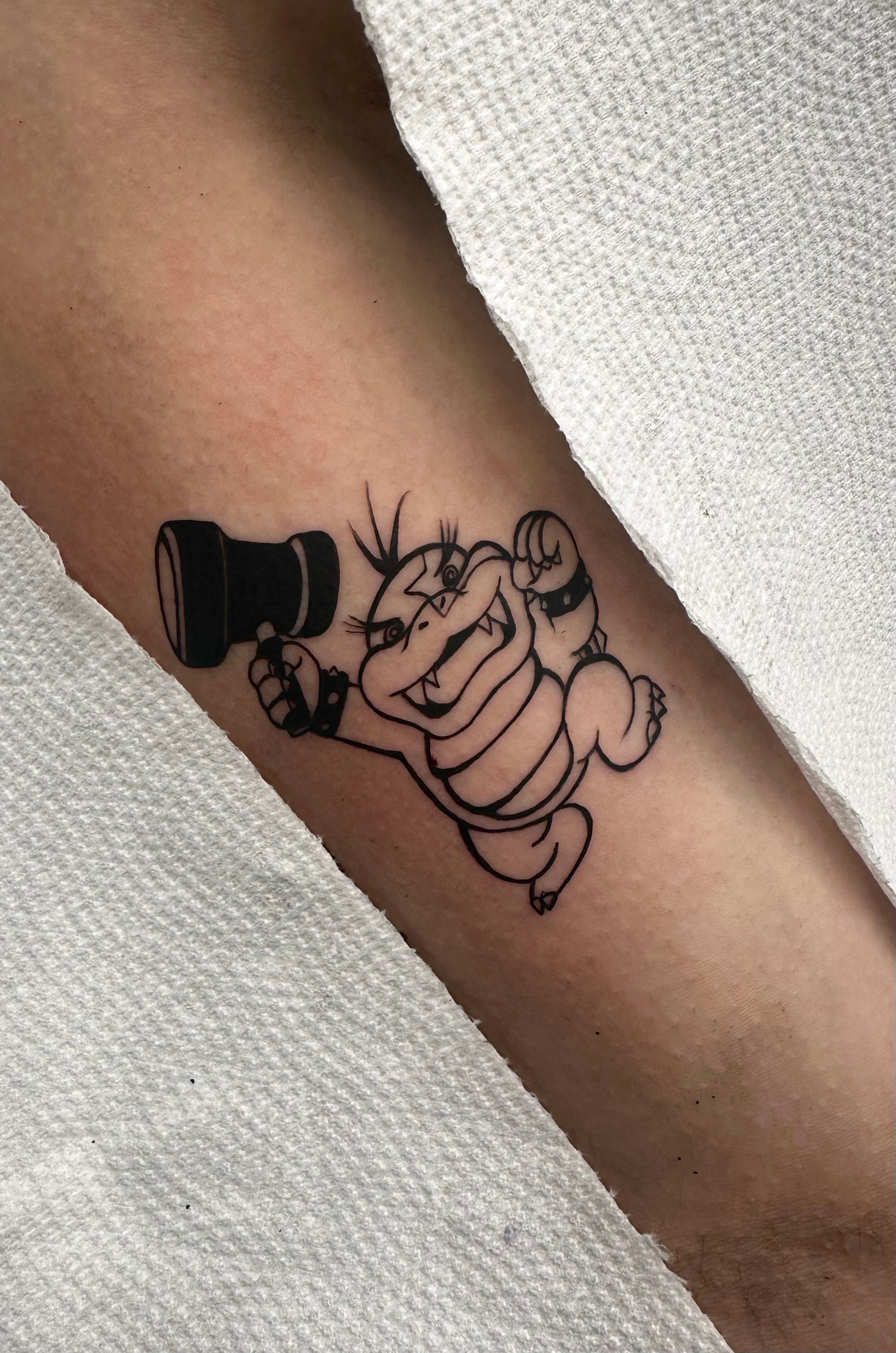 Mario vs Morton Koopa Tattoo • Tattoodo